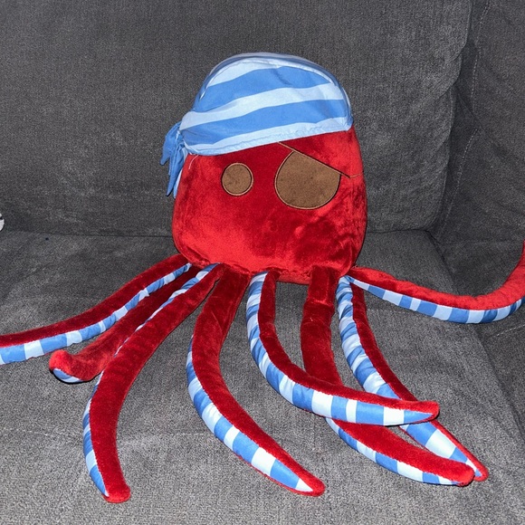 Circo | Toys | Circo Pirate Octopus Plush Red And Blue | Poshmark